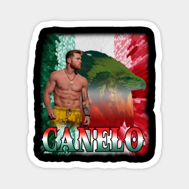 Canelo Alvarez Flag By Duitan Ward - Canelo Alvarez - Magnet | TeePublic