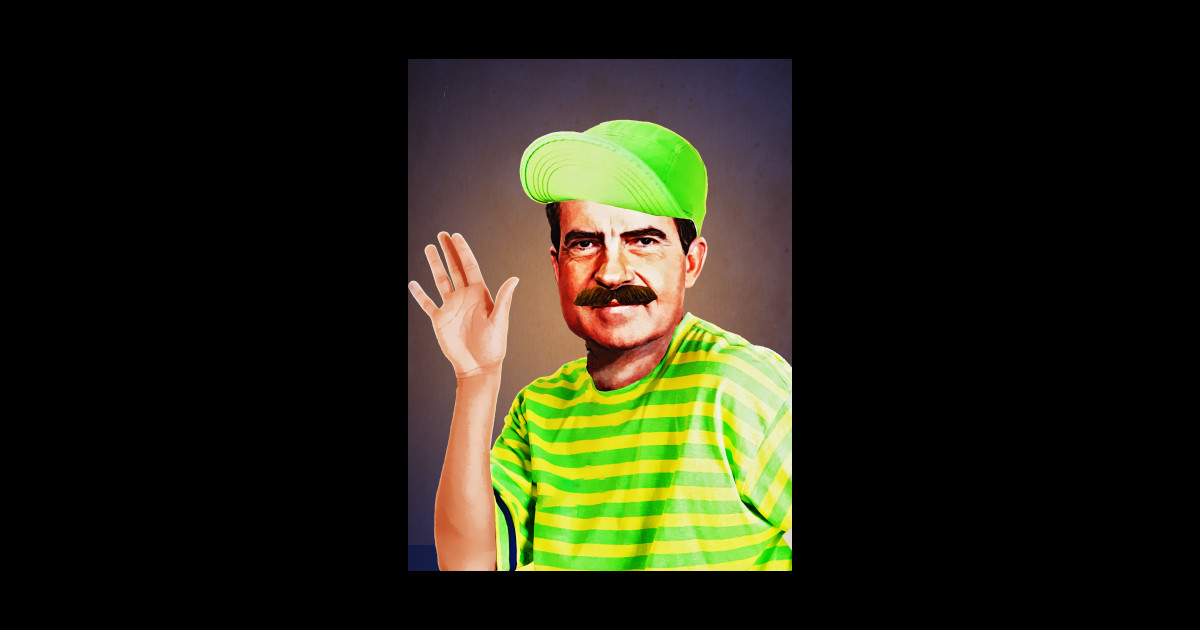 Richard Nixon fresh moustache 90's USA - Fresh - Sticker | TeePublic