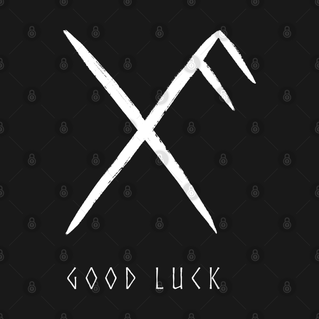 Good Luck Rune - Norse Viking Bind Rune - Vikings - T-Shirt | TeePublic