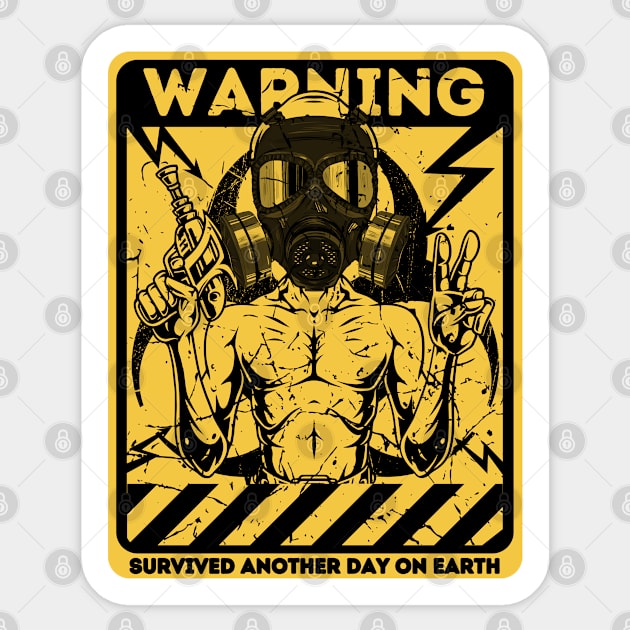 Alien Survivor - Biohazard Warning Sign - Biohazard - Sticker | TeePublic