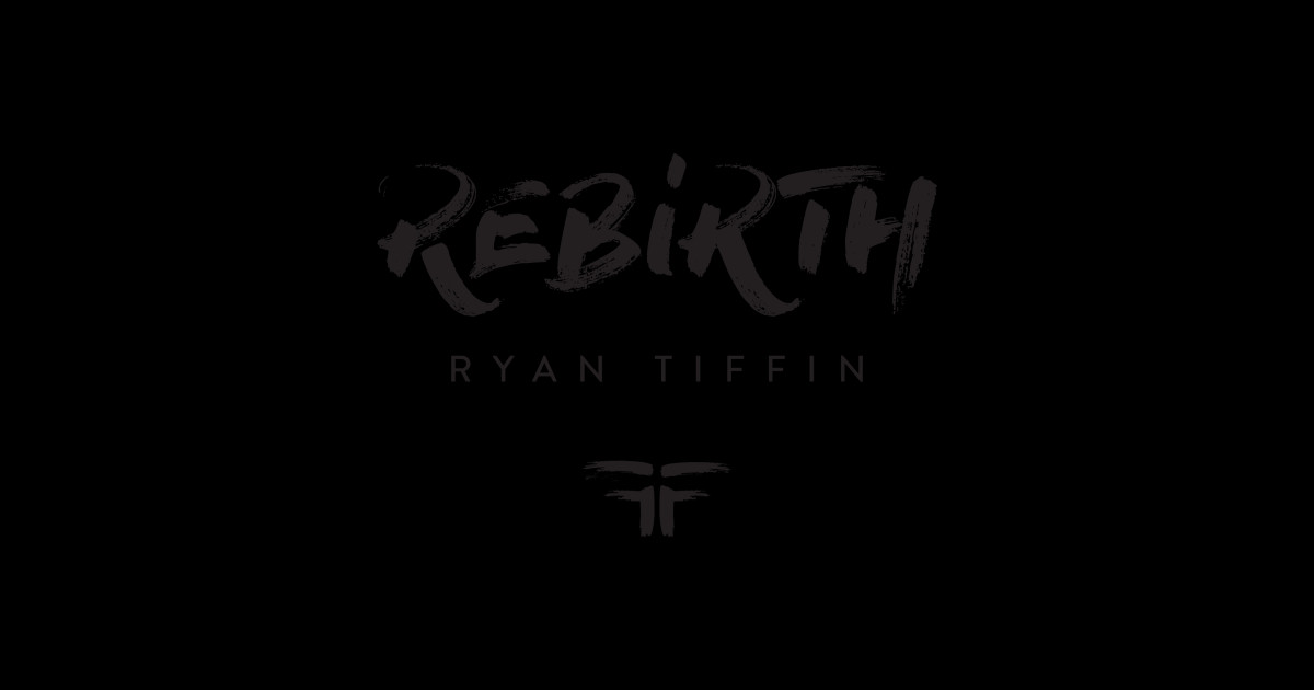 REBIRTH Logo (White) - Rebirth Ryan Tiffin - Sticker | TeePublic