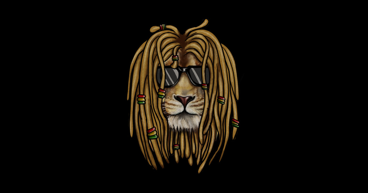 African Rasta lion, Dreadlocks - Rasta Lion - Posters and Art Prints ...