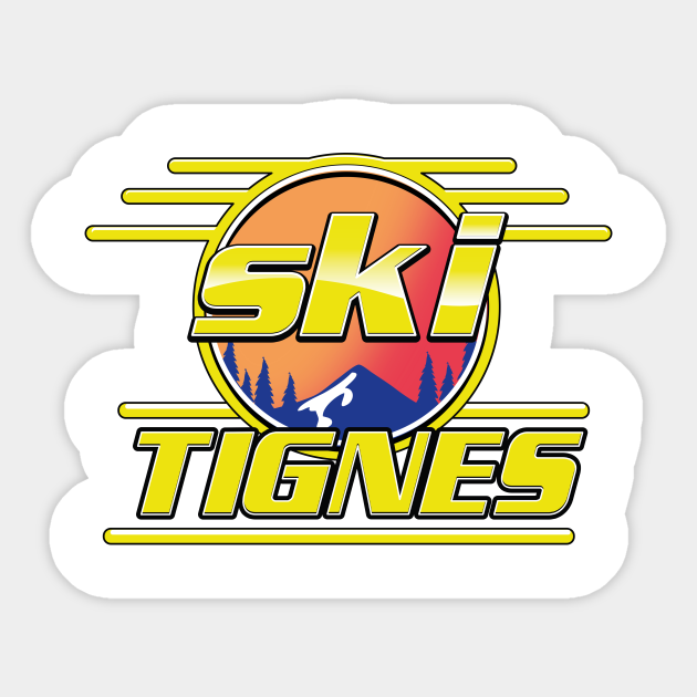 Tignes ski logo - Tignes France Ski - Sticker | TeePublic