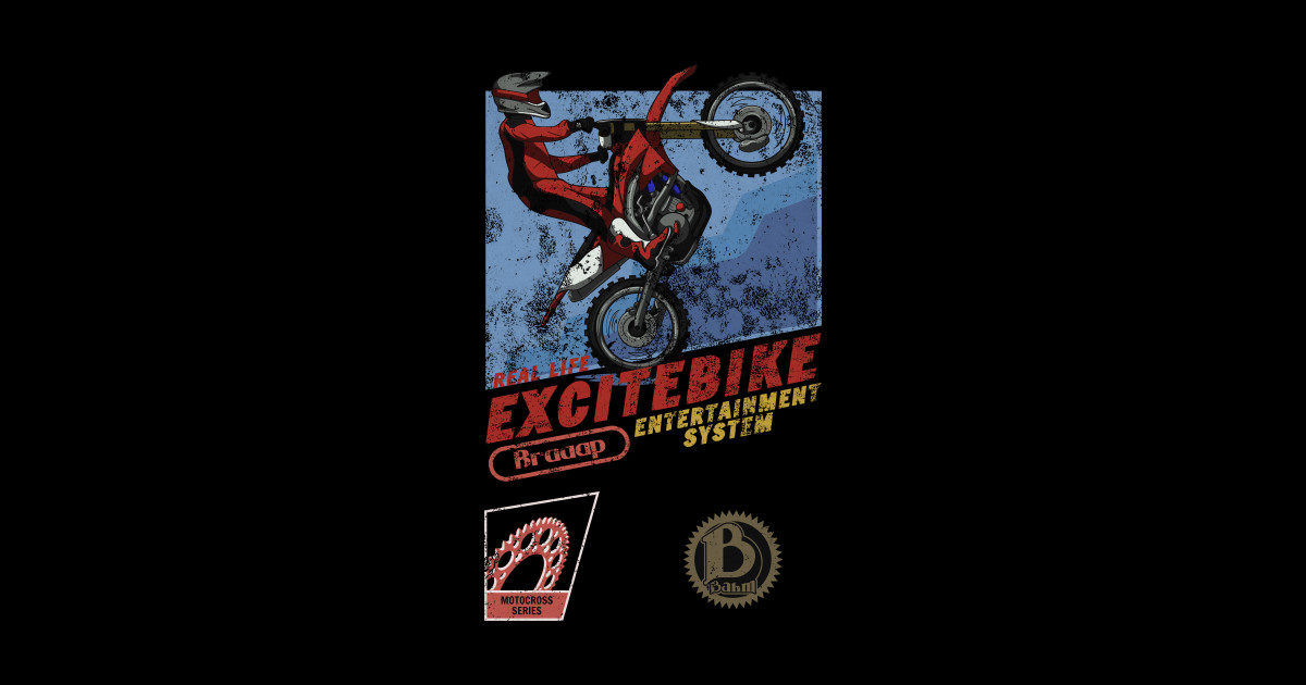 Real Life Excitebike - Excitebike - Posters and Art Prints | TeePublic