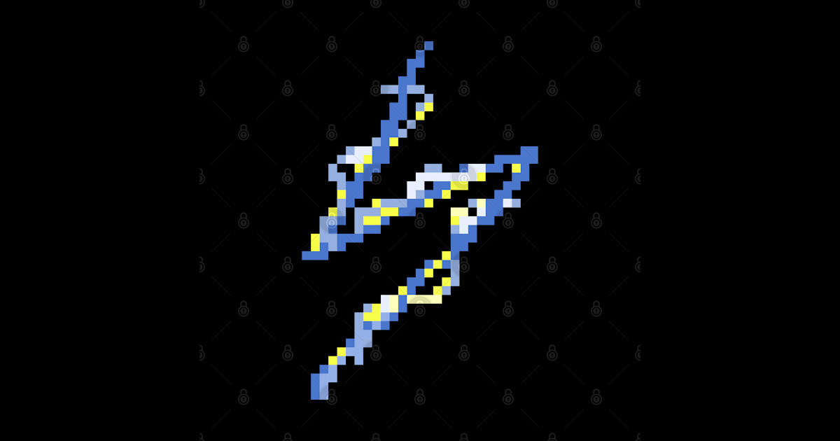 light particle pixel art - Electric - Sticker | TeePublic