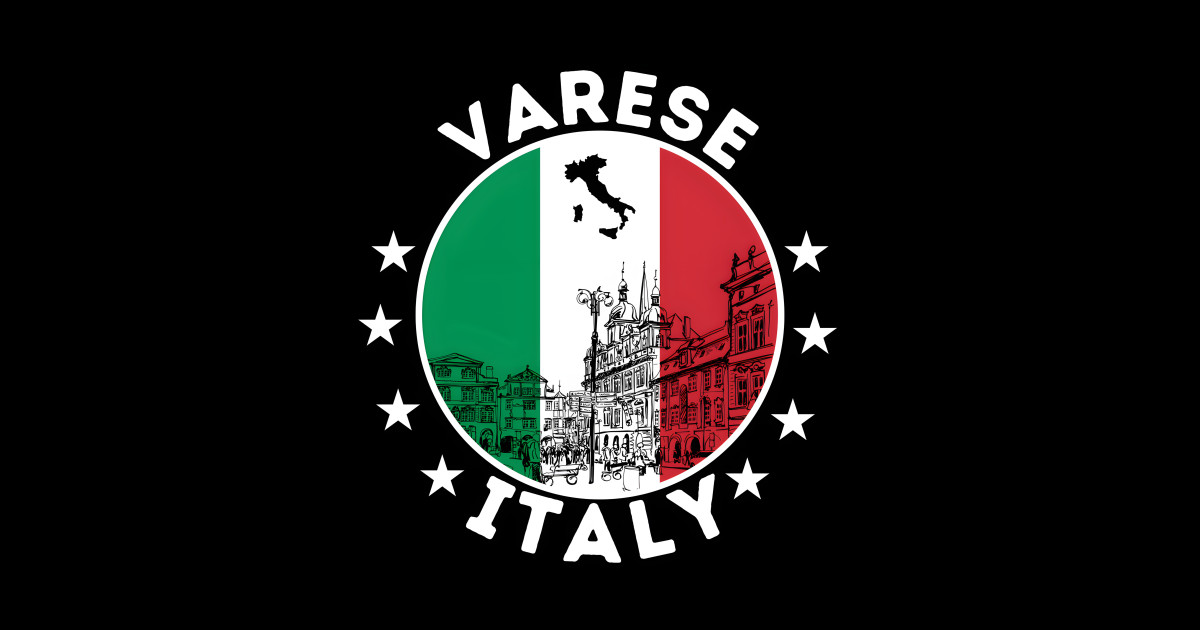 Varese City Skyline, Italian Flag - Made In Varese - Sticker | TeePublic