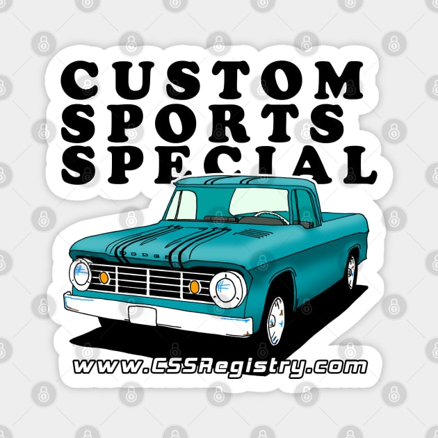 1966 Dodge Css Sweptline Magnet Teepublic 5336