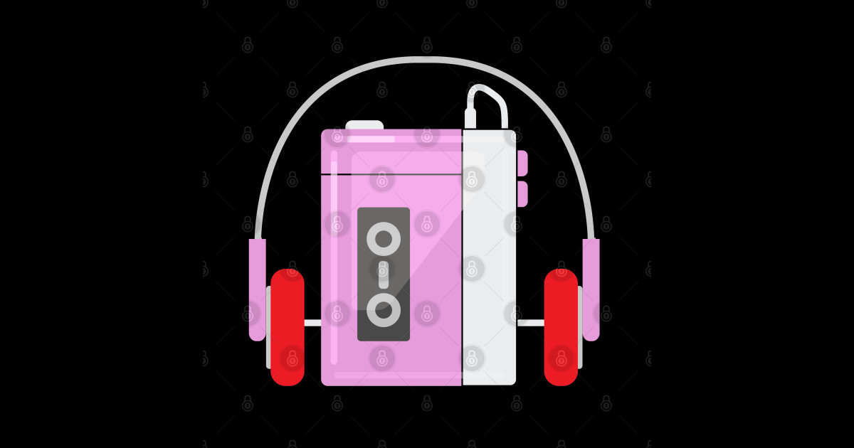 Vintage Walkman - Vector Illustration - Retro Vintage Aesthetic ...