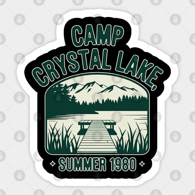 Camp Crystal Lake - Camp Crystal Lake - Sticker | TeePublic