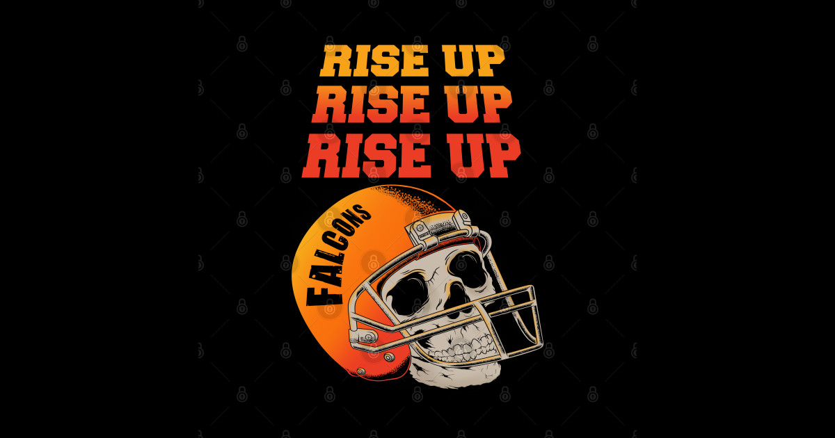 RISE UP - Atlanta Falcons - Sticker | TeePublic