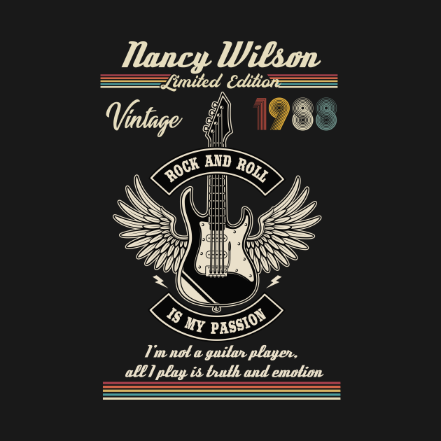 Nancy Wilson - Nancy Wilson - T-Shirt | TeePublic