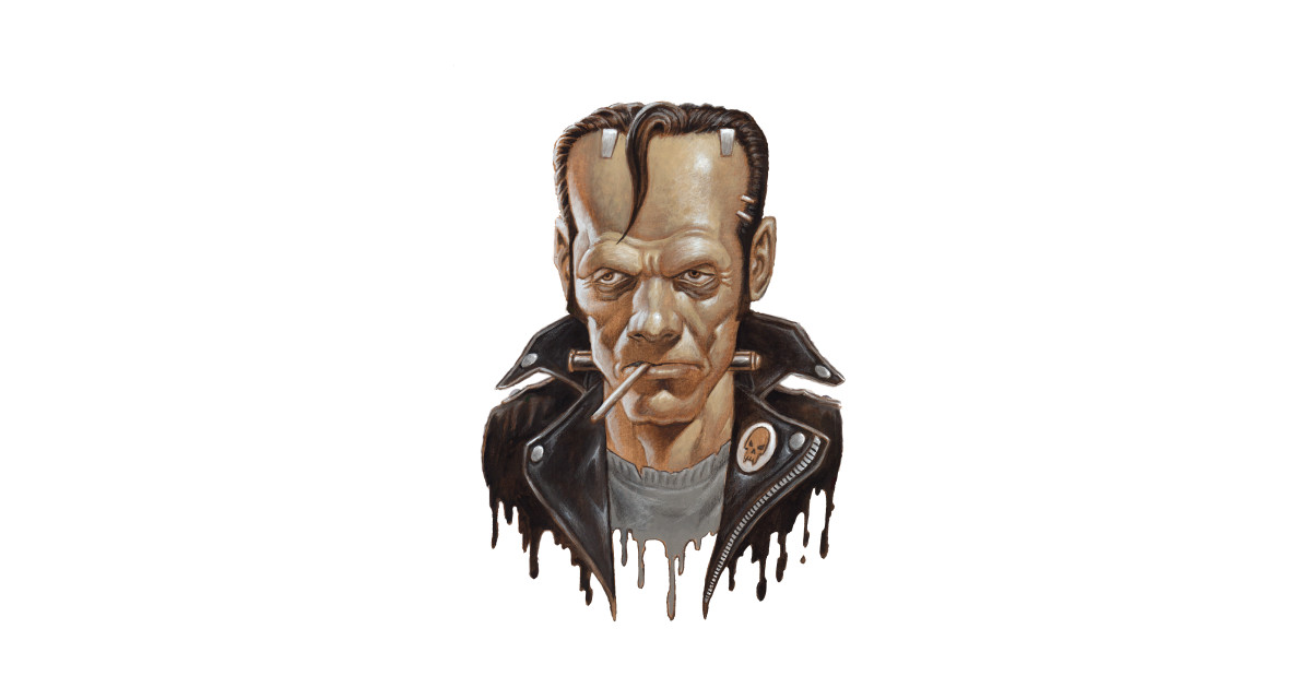 1950's Greaser Frankenstein - Frankenstein - T-Shirt | TeePublic