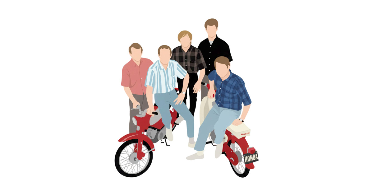 Vector Style Band Surf Pop - The Beach Boys - T-Shirt | TeePublic