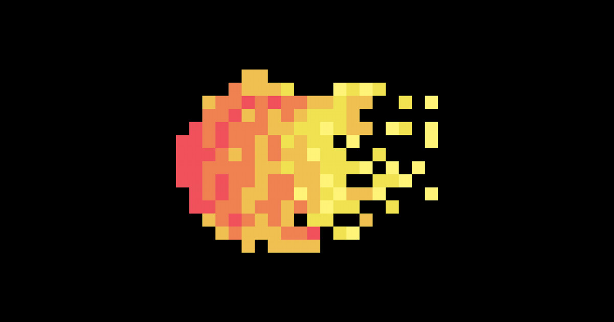 fireball pixel art - Fire - Posters and Art Prints | TeePublic