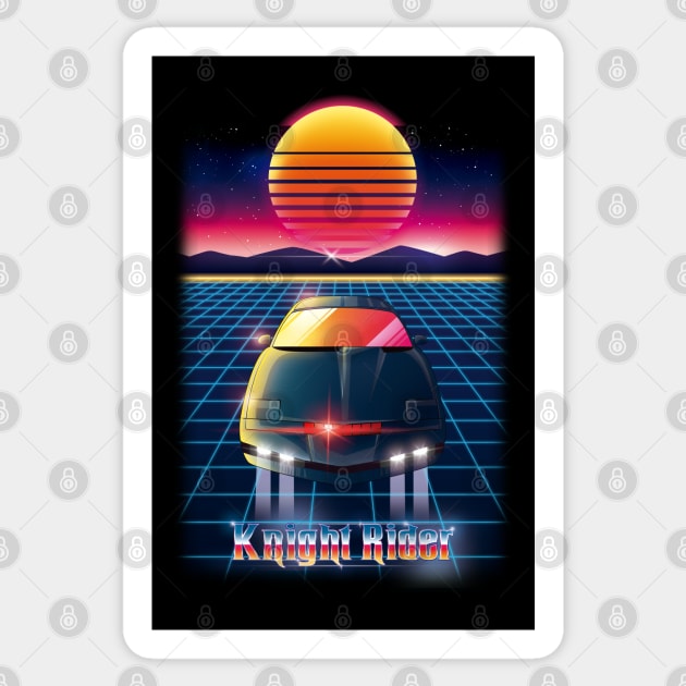 Knight Rider 80's - Knight Rider - Sticker | TeePublic