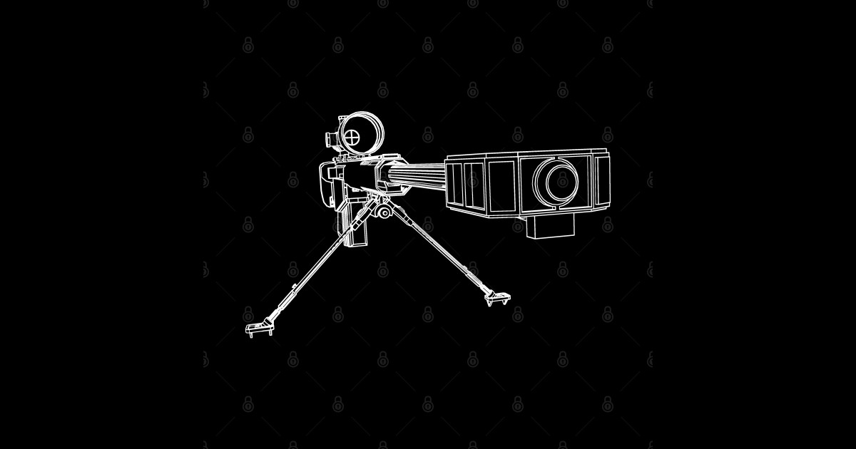 50 Caliber Sniper Rifle - Sniper Rifle - Sticker | TeePublic