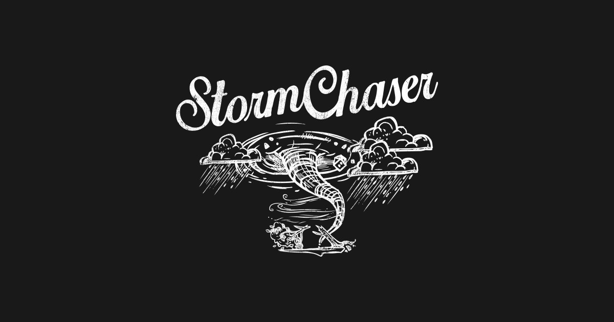 Vintage Storm Chaser Tornado Retro Logo - Stormchaser - T-Shirt | TeePublic