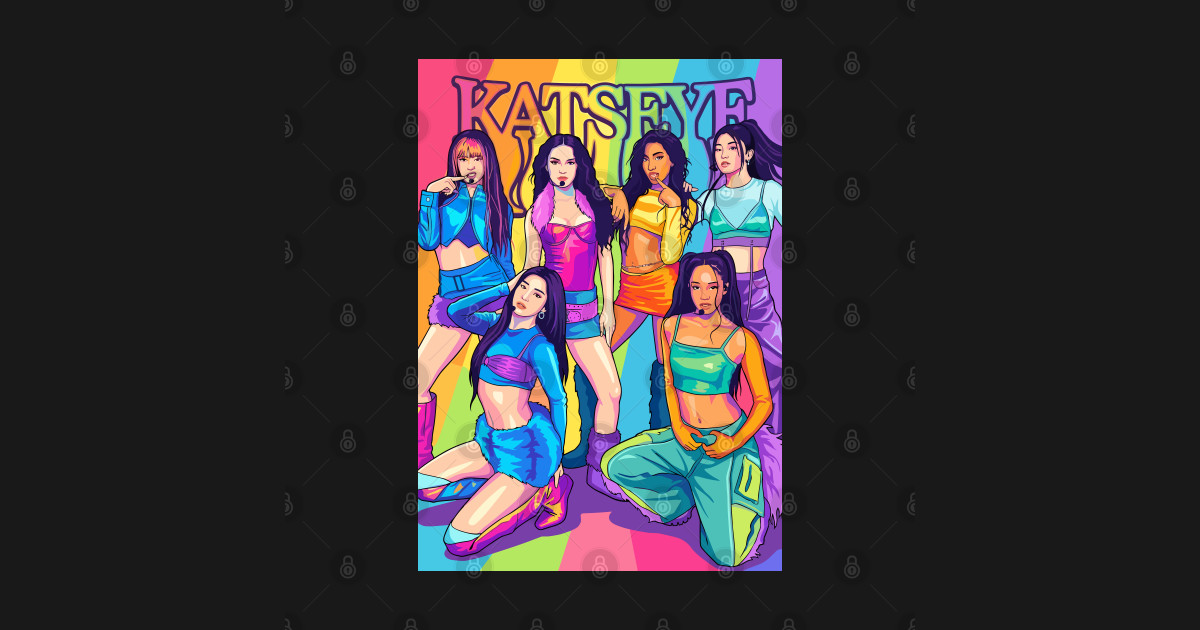 Katseye Girl Group Vector Art - Katseye - T-Shirt | TeePublic