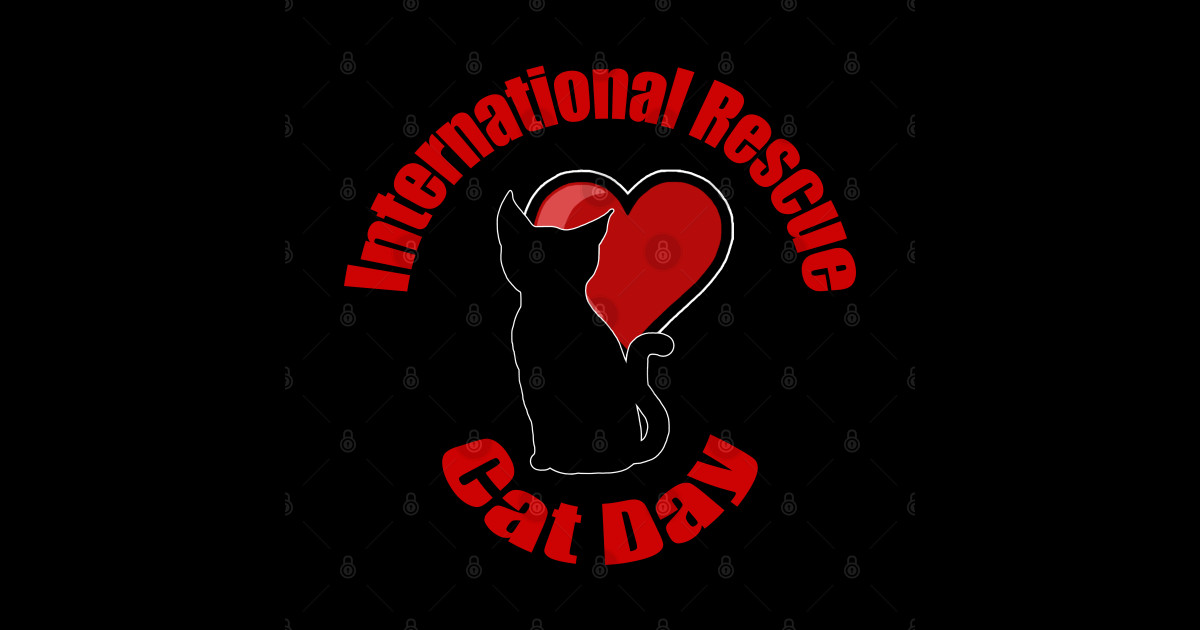 International Rescue Cat Day - International Rescue Cat Day - Sticker ...