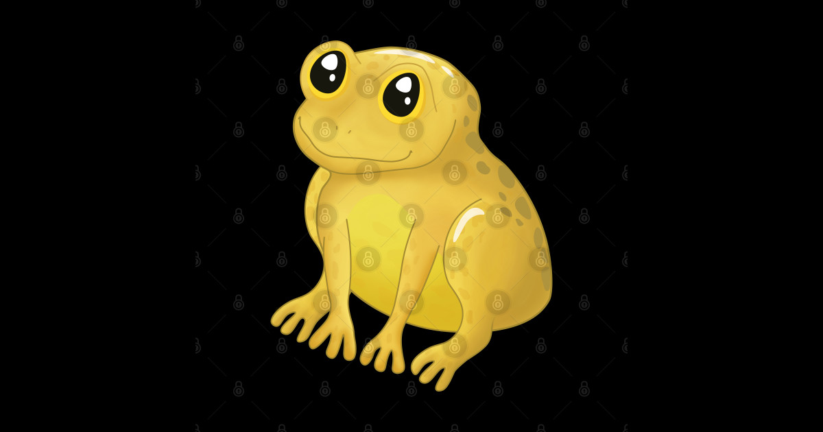 Yellow Frog - Froggy - Sticker | TeePublic