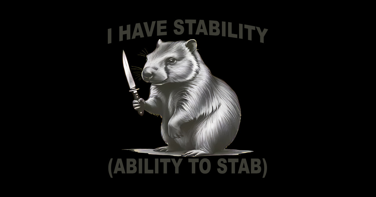 I Have Stability Ability To Stab Funny Capybara Meme - I Have Stability ...