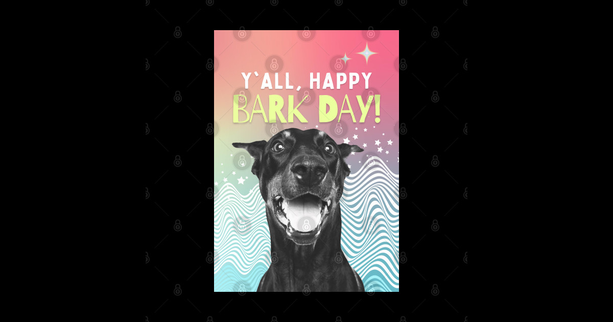 Happy Bark Day - Dog Owner Gift - Sticker | TeePublic