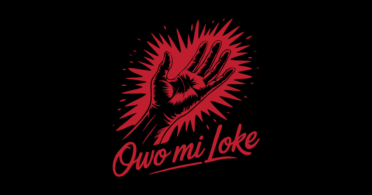 Lifted Hand of Power – Owo mi Loke Spiritual Design - Horror - Sticker ...