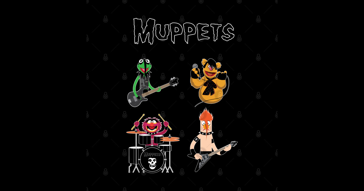 Punk Muppets - Punk Rock Band - Sticker | TeePublic