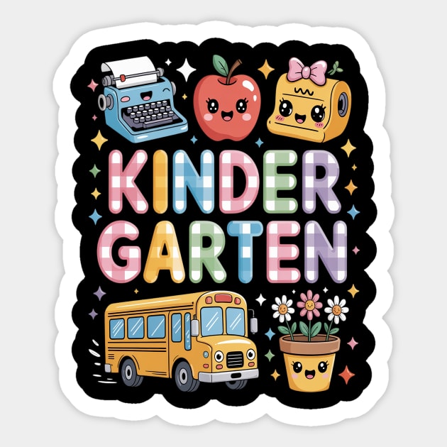 Kindergarten Back to School - Kindergarten Back To School - Sticker ...