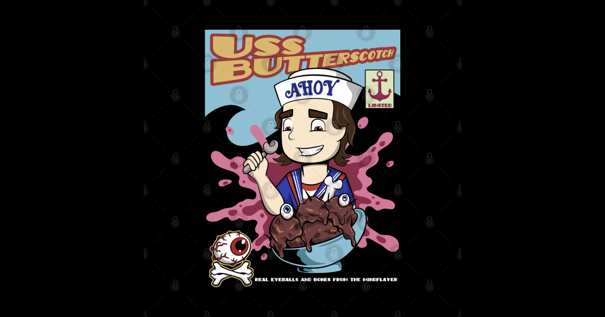 USS Butterscotch - Stranger Things - Sticker | TeePublic