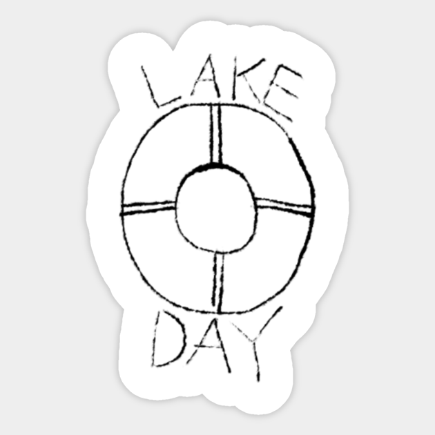 Lake Day - Lake - Sticker | TeePublic