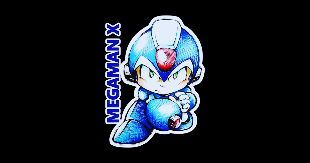 THE BLUE BOY MEGAMAN BOMBER MEGA MAN 2 X SPACE V6 - Cartoons - Sticker ...
