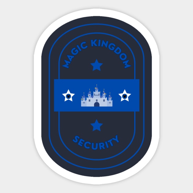 Magic Kingdom Security - Magic Kingdom - Sticker | TeePublic