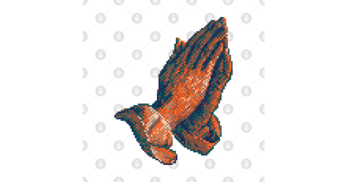 Praying Figure 16-Bit Pixel Art PICO-8 Style Spiritual Aesthetic ...