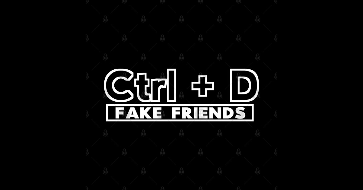 Delete fake friends - Techwear - Sticker | TeePublic