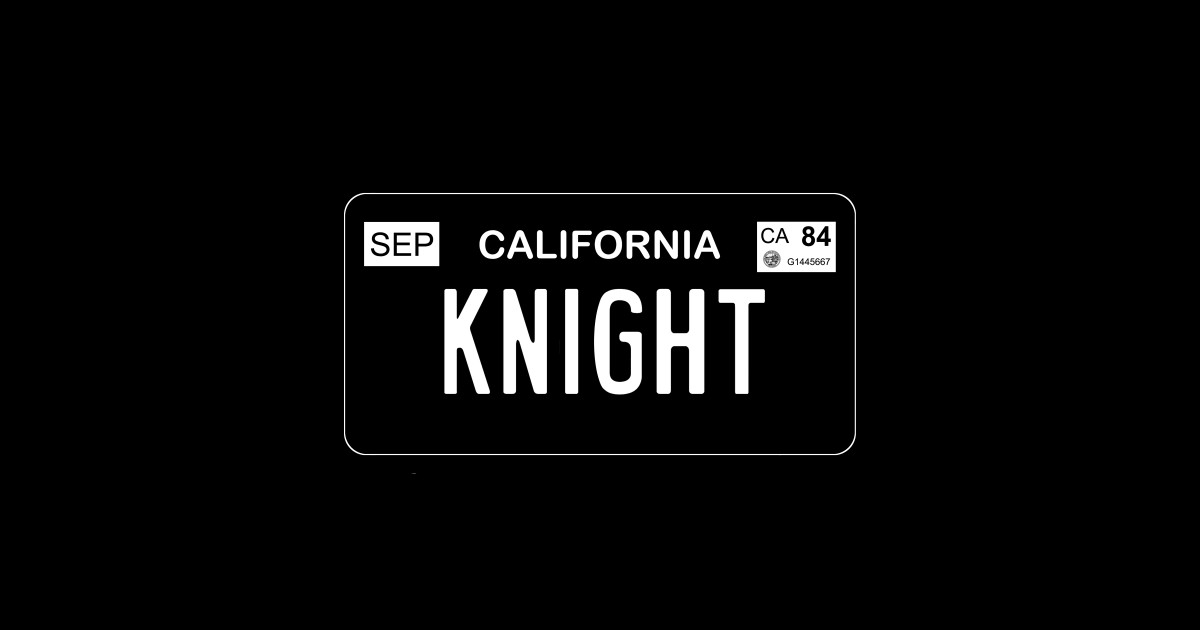 Knight rider black version - Knight Rider - Sticker | TeePublic
