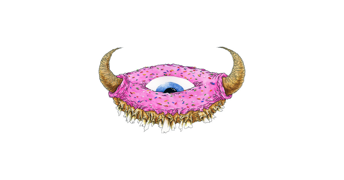 Demon Donut - Donut - T-Shirt | TeePublic