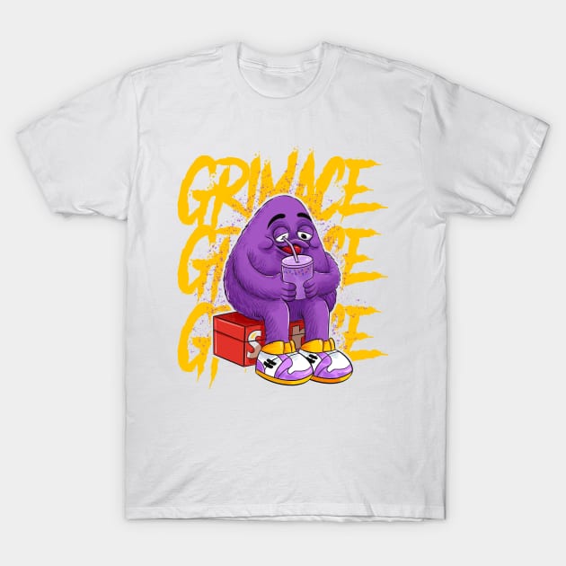 grimace fan art - Grimace Mcdonalds Fast Food Purple - T-Shirt | TeePublic