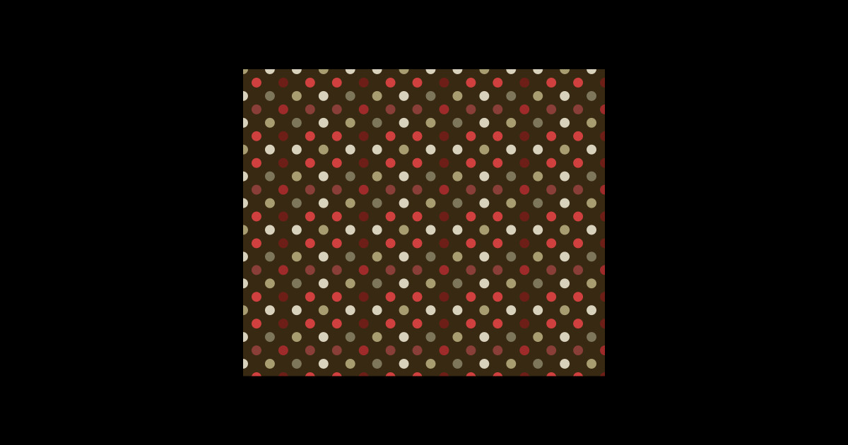 Brown Polk-a-dots Pattern - Polk A Dot - Posters and Art Prints | TeePublic