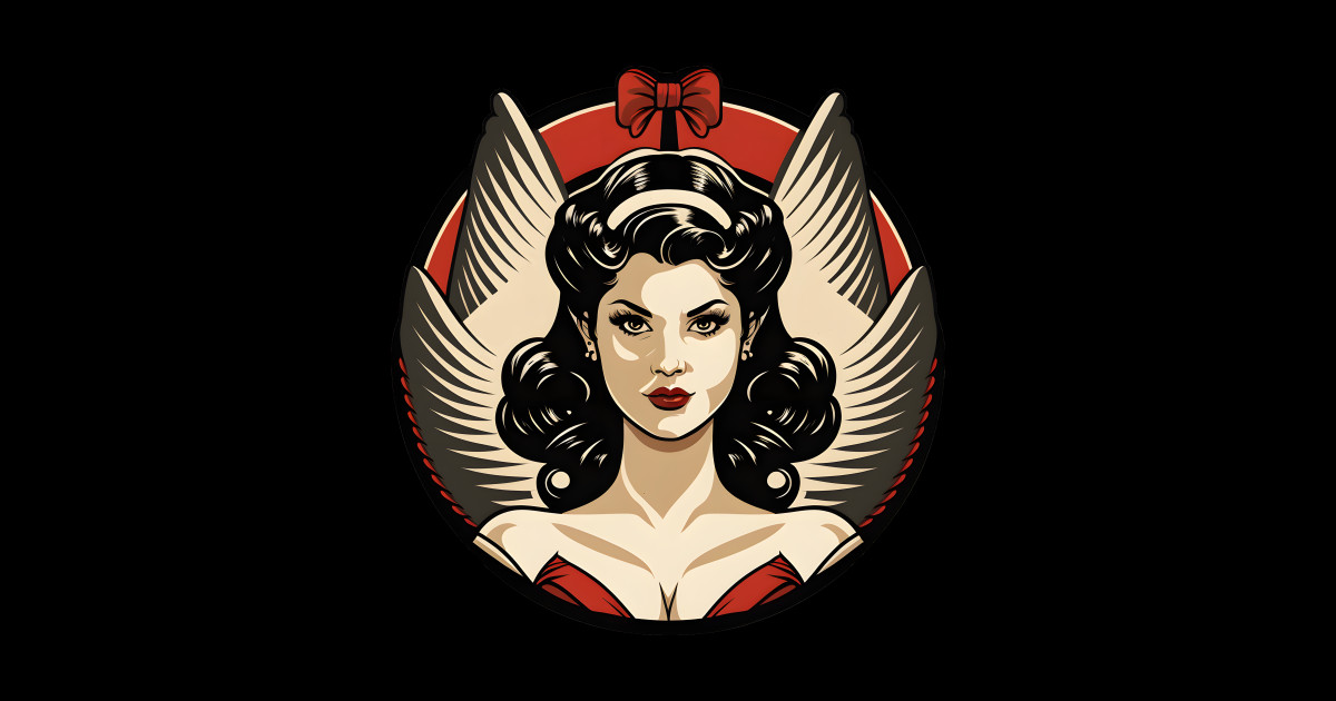 pinup girl - Pinup - Sticker | TeePublic