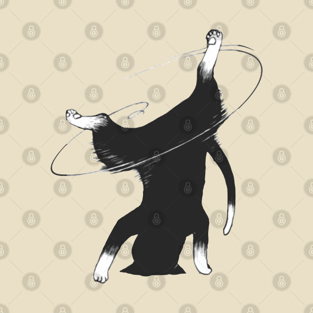 Fabulous Black Cat Break Dancing - My Awesome Black Cat - Cat - T-Shirt ...