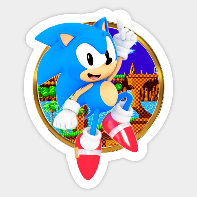 Sonic The Hedgehog - Sonicthehedgehog - Sticker | TeePublic