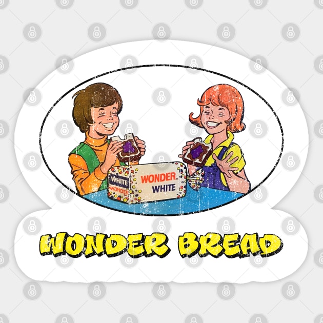 Wonder Bread // Retro Style - Wonder Bread - Sticker | TeePublic