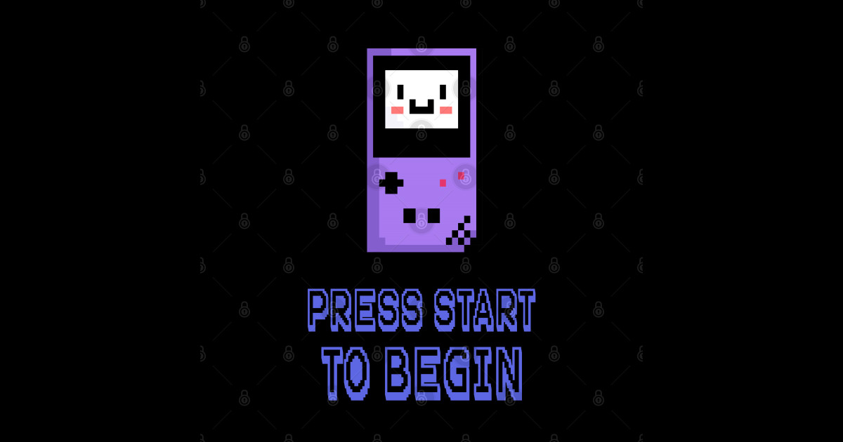 Press start to begin 8-bit video game - 8 Bit Video Game - Posters and ...