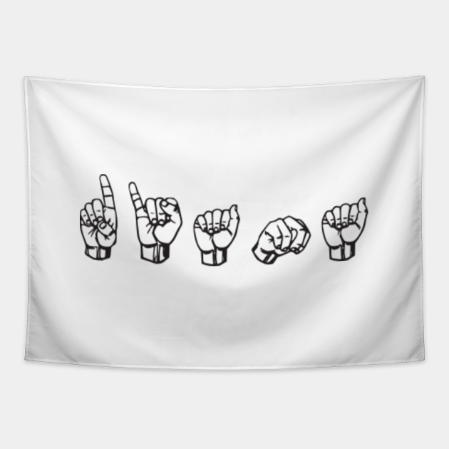 Diana Name Hand Sign Language Asl T Named Diana Diana Tapestry Teepublic