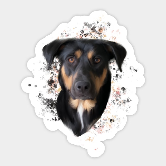 Sammi Splatter - Dog - Sticker | TeePublic