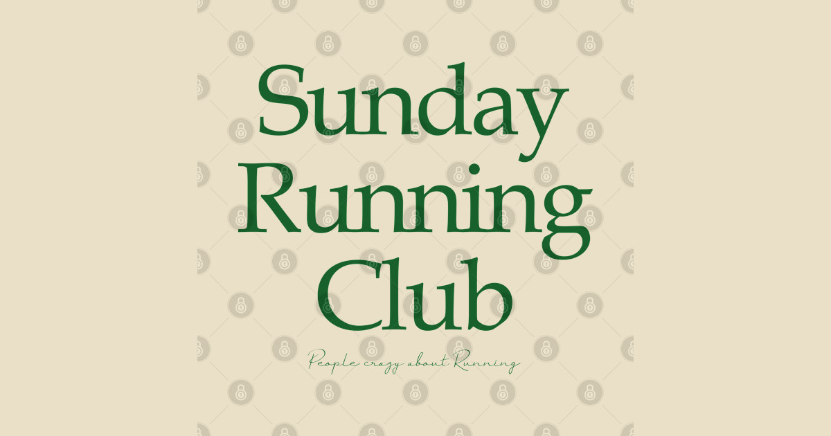 Sunday Running Club Retro Vintage - Running Club - T-Shirt | TeePublic