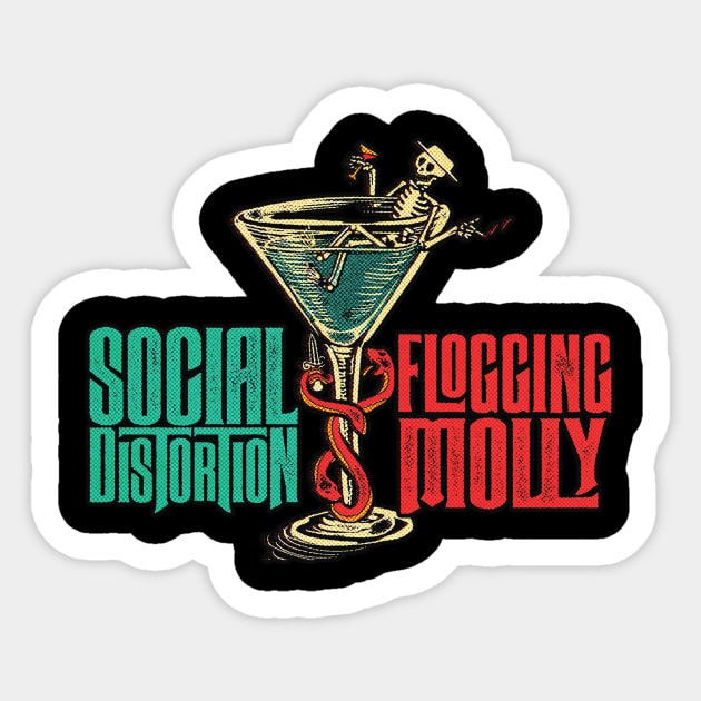 Social Distortion Vintage - Social Distortion - Sticker | TeePublic
