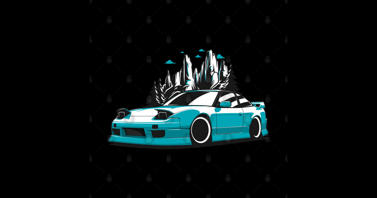 Mint S13 JDM Coupe - S13 - Sticker | TeePublic