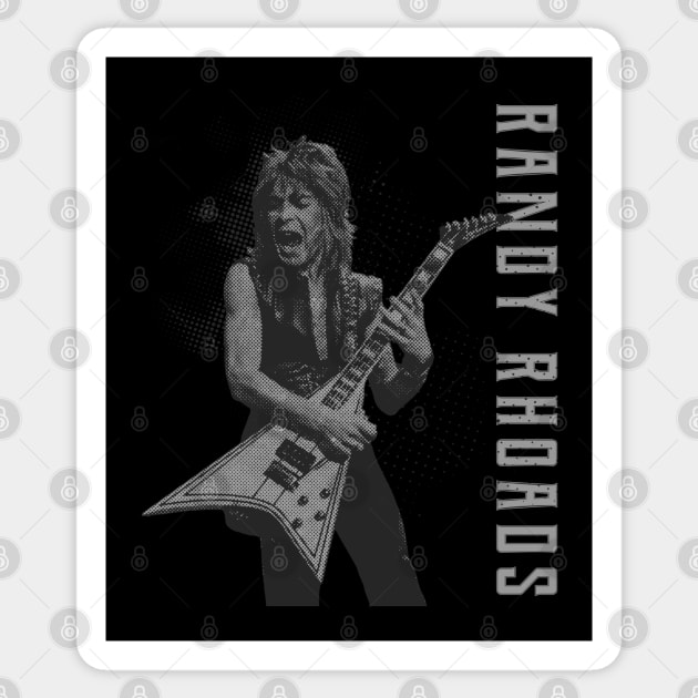 Randy Rhoads // Illustrations - Randy Rhoads - Sticker | TeePublic